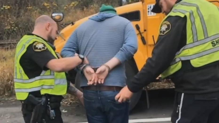 Oregon School Bus Driver Arrested After Crashing Into Ditch With 10