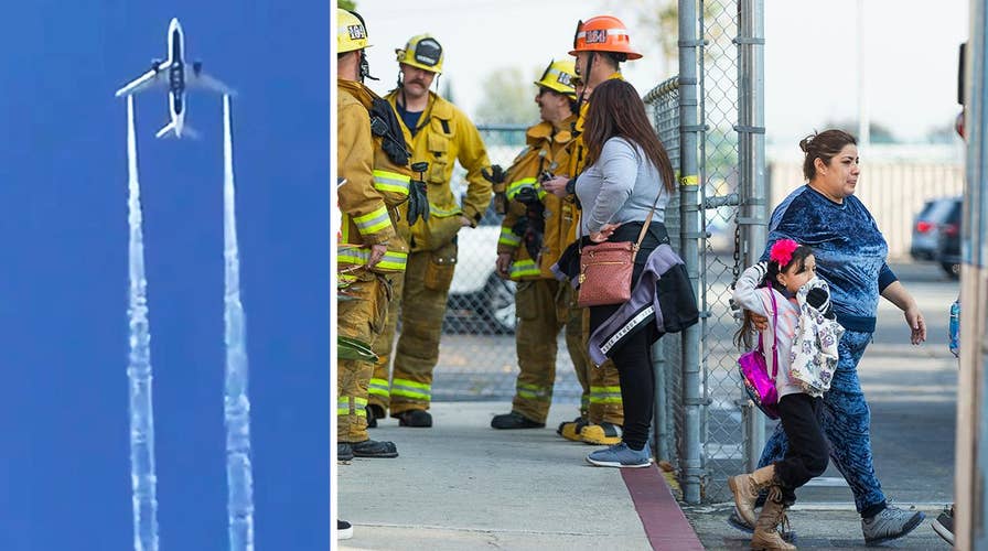 California elementary school students hurt after plane dumps fuel over ... California elementary school students hurt after plane dumps fuel over ...