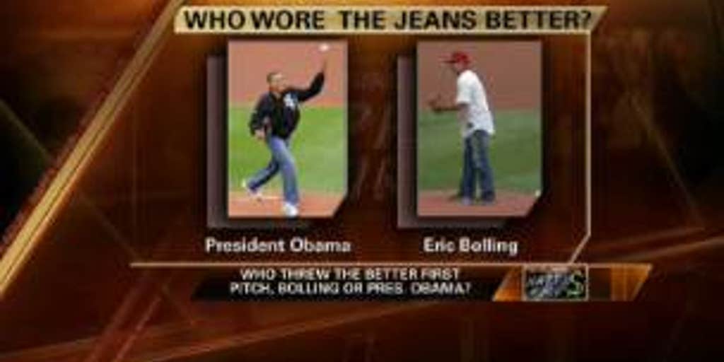 Bolling Throws First Pitch at Cards Game | Fox Business Video