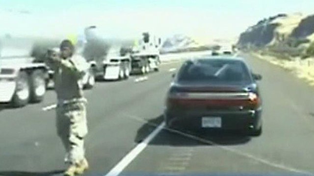 Scary Shootout Driver Opens Fire On Officer Latest News Videos Fox News