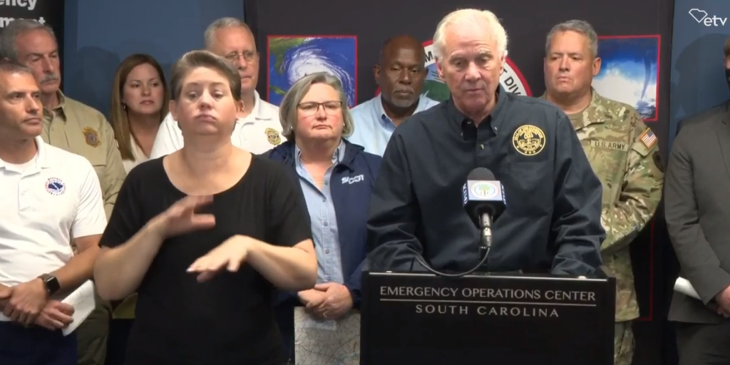 Gov McMaster gives briefing on Ian's impact on South Carolina | Fox ...