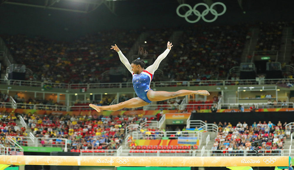 Simone Biles wins 6th US women's gymnastics title with historic triple ...