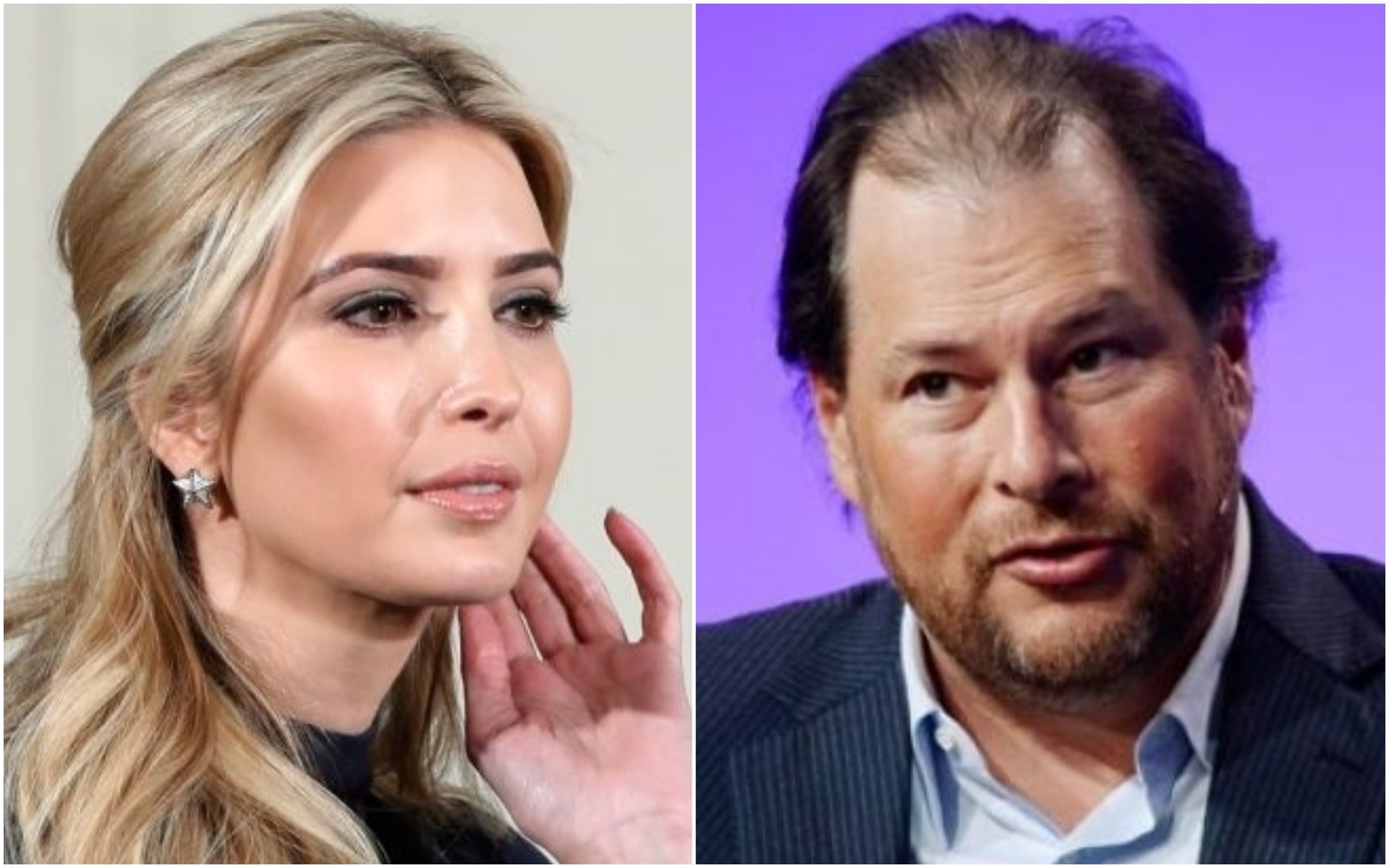 Ivanka Trump praises Salesforce CEO Marc Benioff for being a ...