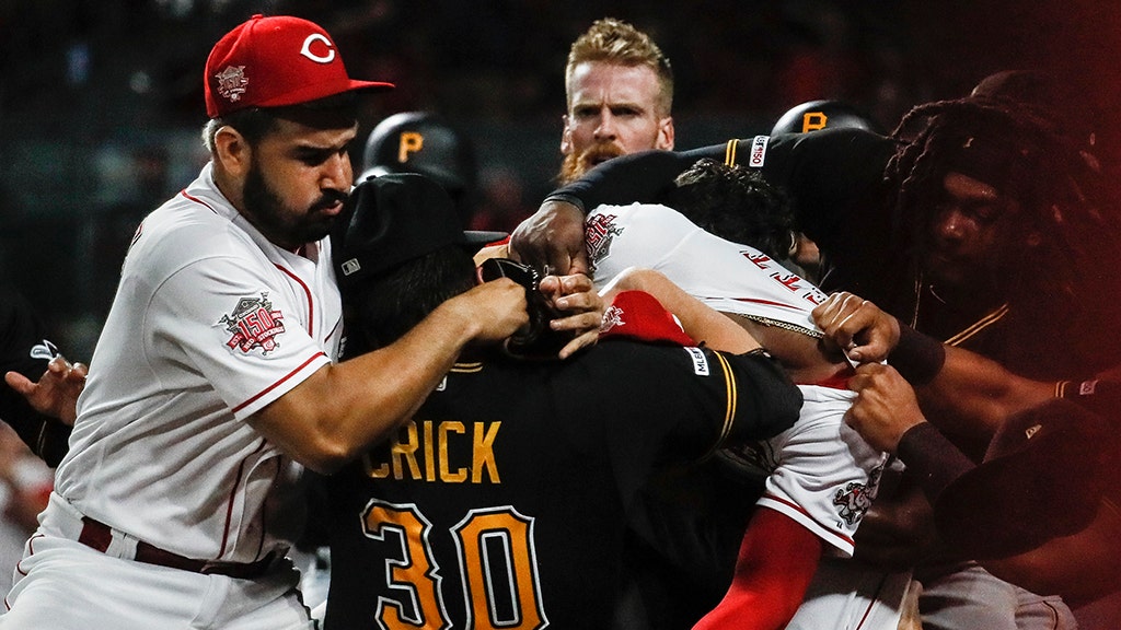 Baseball brawls like Reds-Pirates fight draw suspensions, fines | Fox ...