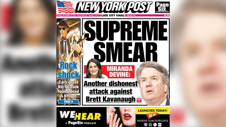 New York Times peddles 'innuendo' with Kavanaugh story: Post columnist ... New York Times peddles 'innuendo' with Kavanaugh story: Post columnist ...