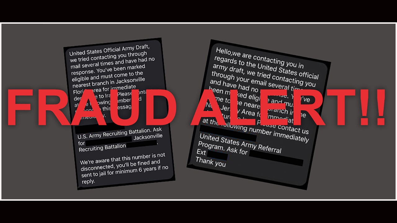 Army warns of military draft text message scam | Fox Business