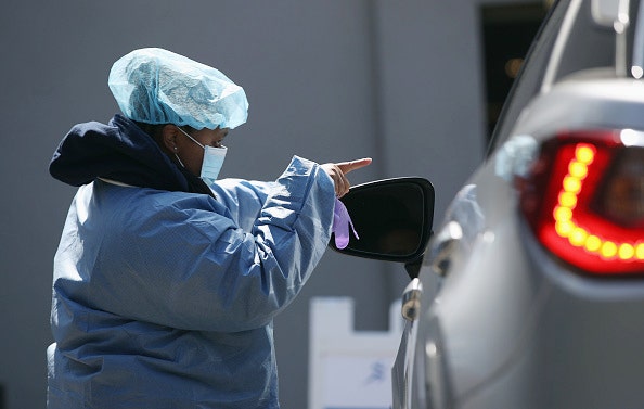 Walmart staffs coronavirus drive-thru testing unit in Georgia | Fox ...