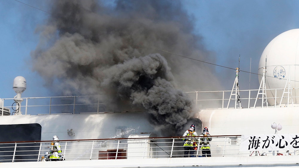 Fire breaks out on Japanese cruise ship docked near Tokyo | Fox Business