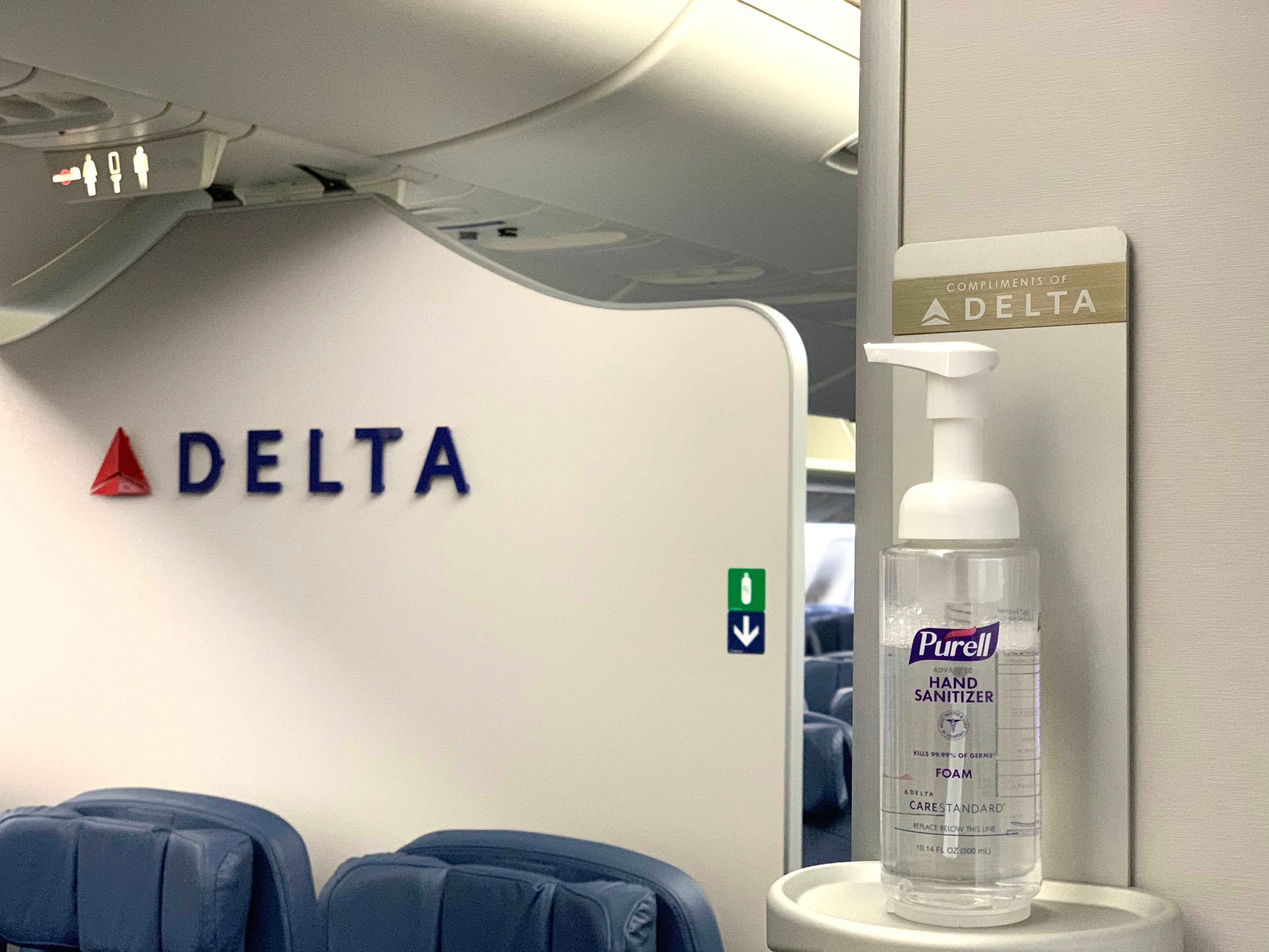 Delta becomes first airline to install hand sanitizer stations on ...