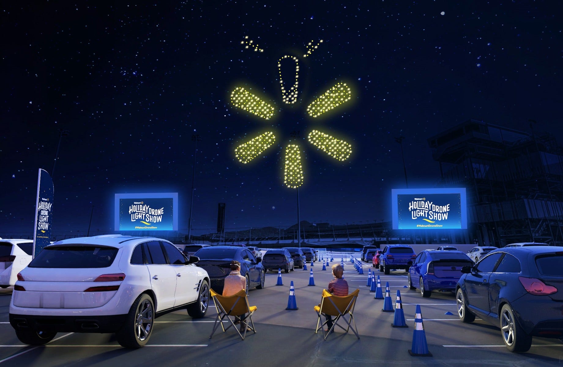 Walmart holiday drone light show launches in 8 U.S. cities for the ...