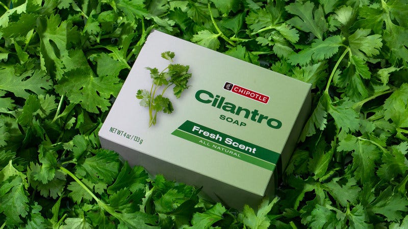 Chipotle releases real-life cilantro soap after joking about it earlier ...