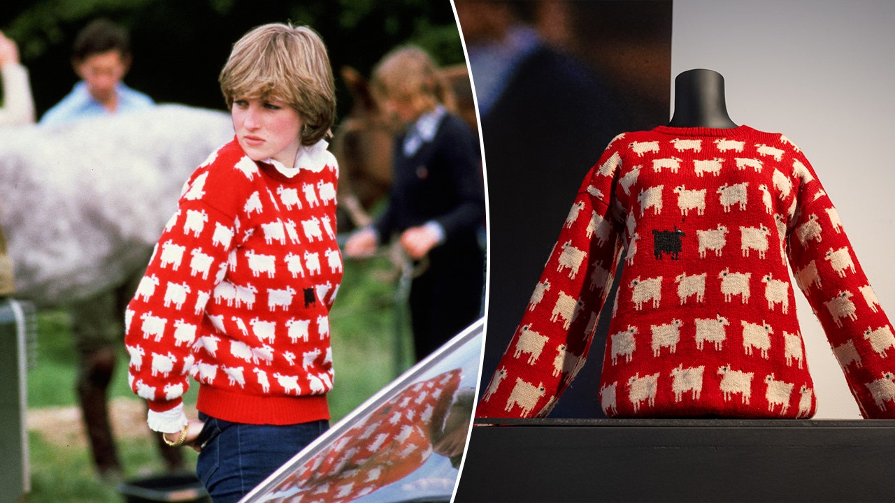 Princess Diana's 'black sheep' sweater sets record by selling for $1.1M ...