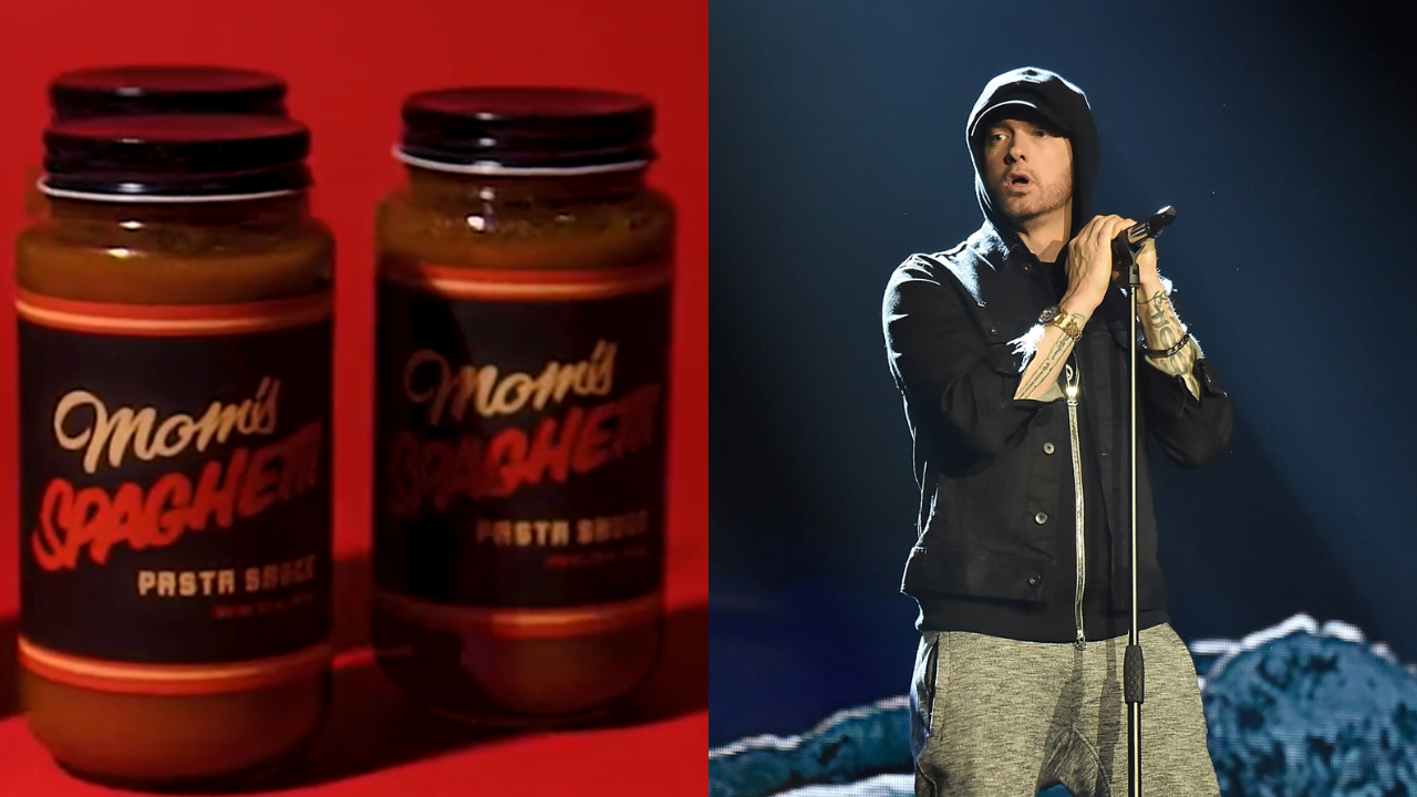 Eminem launches ‘tasty’ new pasta sauce called ‘Mom’s Spaghetti’ | Fox ...