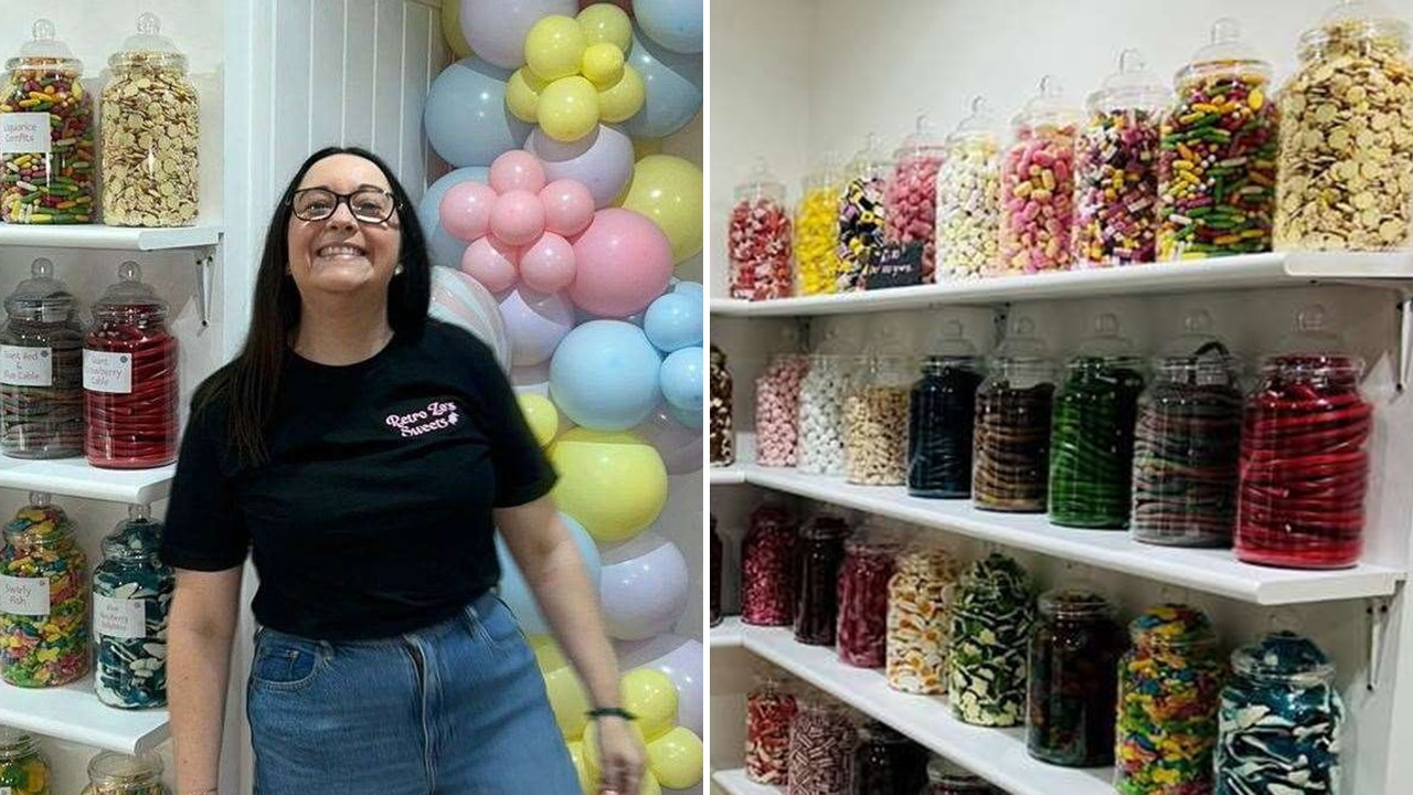 Woman fulfills childhood dream of owning an old-fashioned candy store ...