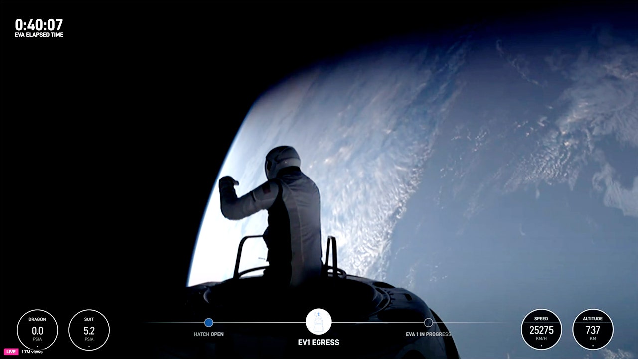 Billionaire on SpaceX Polaris Dawn mission conducts first private ...