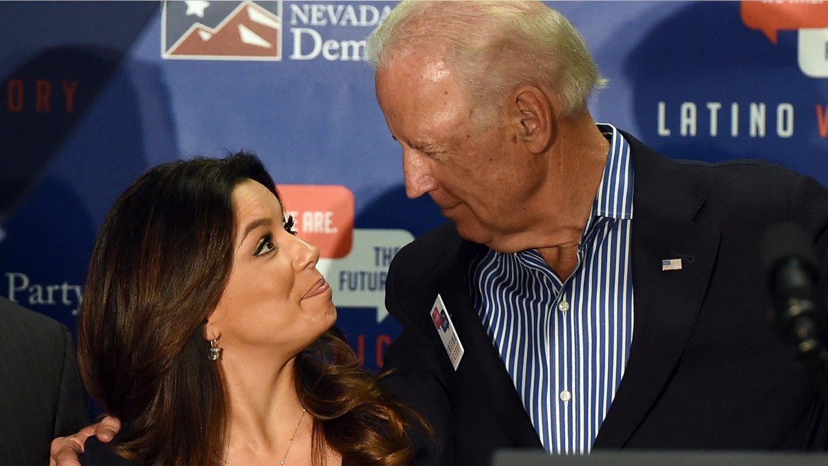 Joe Biden Eva Longoria Urge Nevada Democrats To Vote If We Vote We
