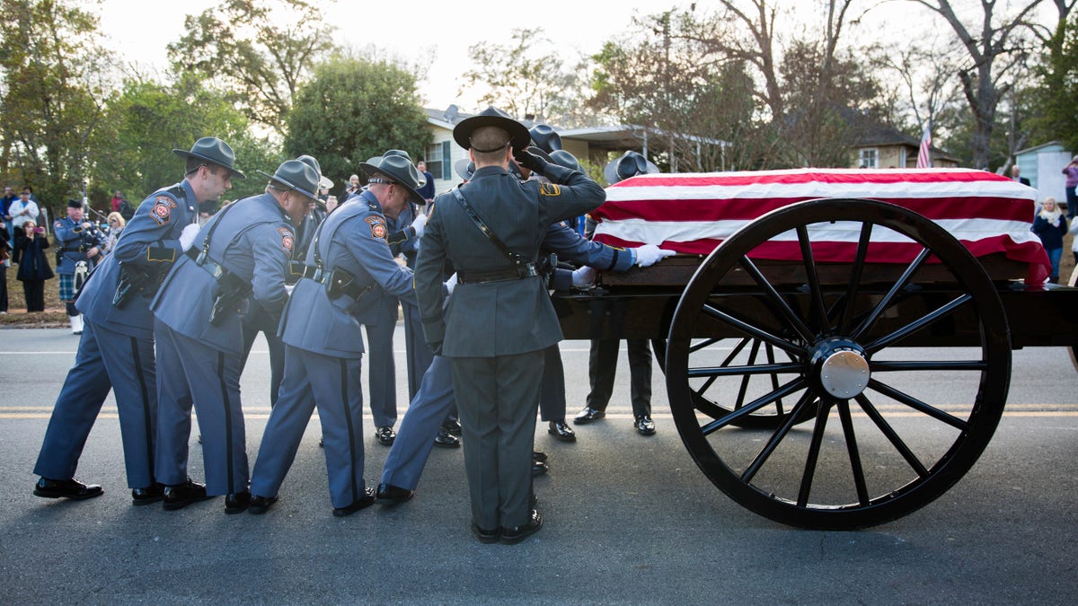Hundreds Attend Funeral For Georgia Officer Shot Dead With Colleague