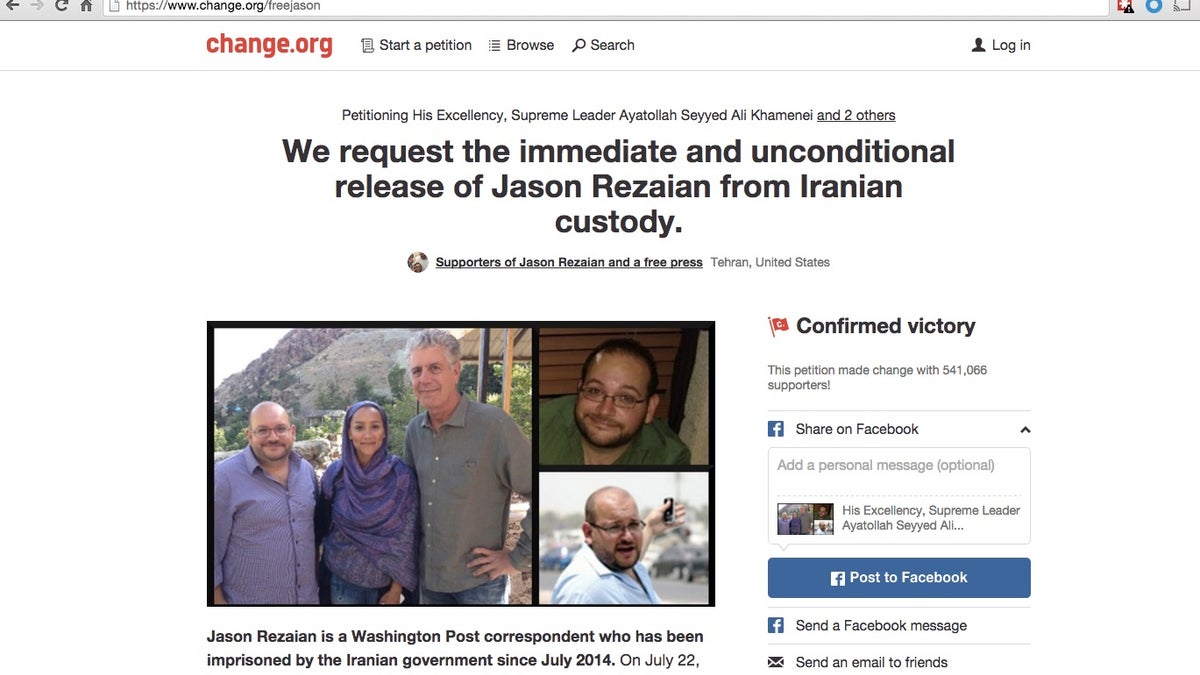 Freed reporter Jason Rezaian is home. Here's how online mobilization ...