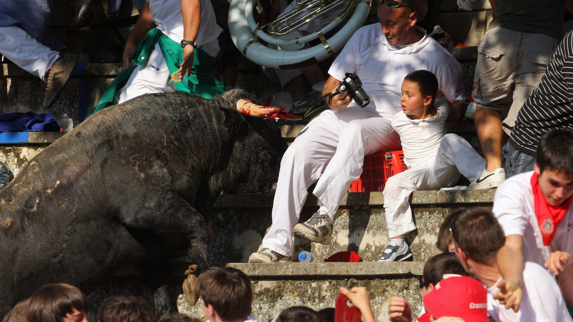 Leaping Bull Injures 40 People in Spain | Fox News