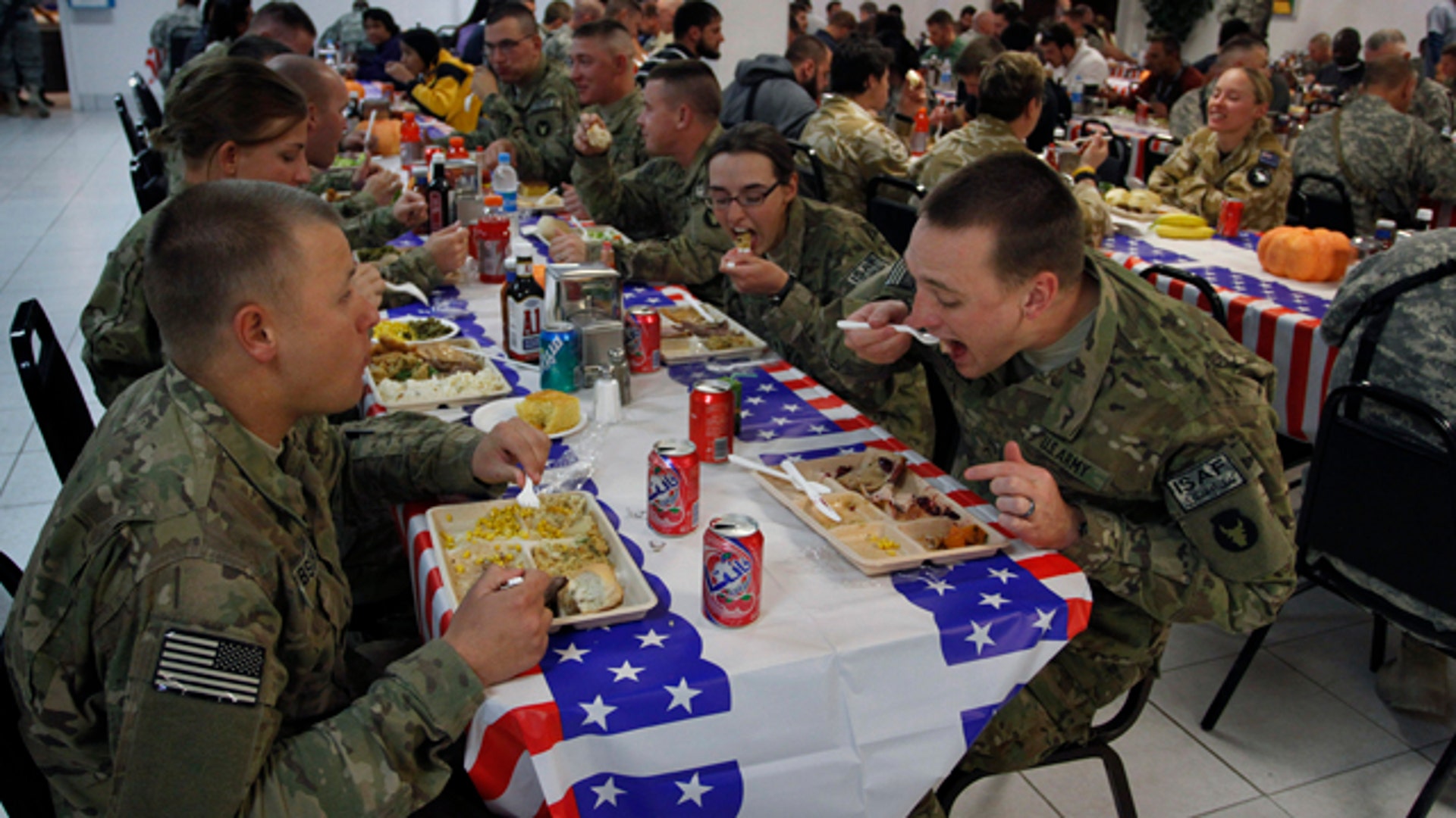 U.S. Troops Celebrate Thanksgiving in Afghanistan | Fox News