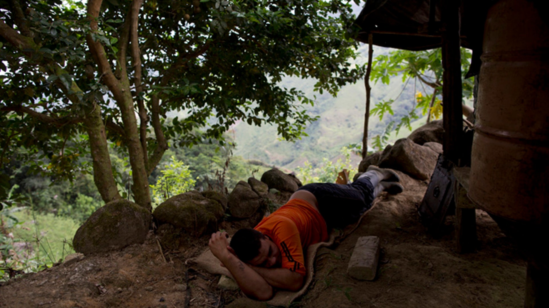 A look at coca paste production at small lab in mountains of Colombia ...
