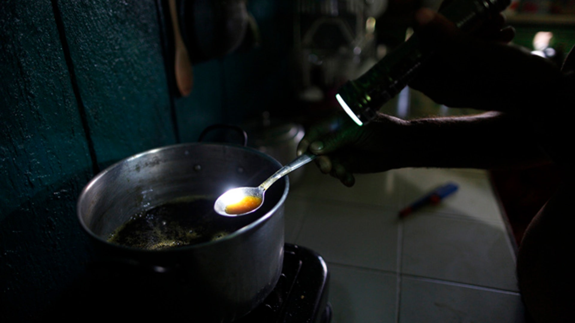 A look at coca paste production at small lab in mountains of Colombia ...