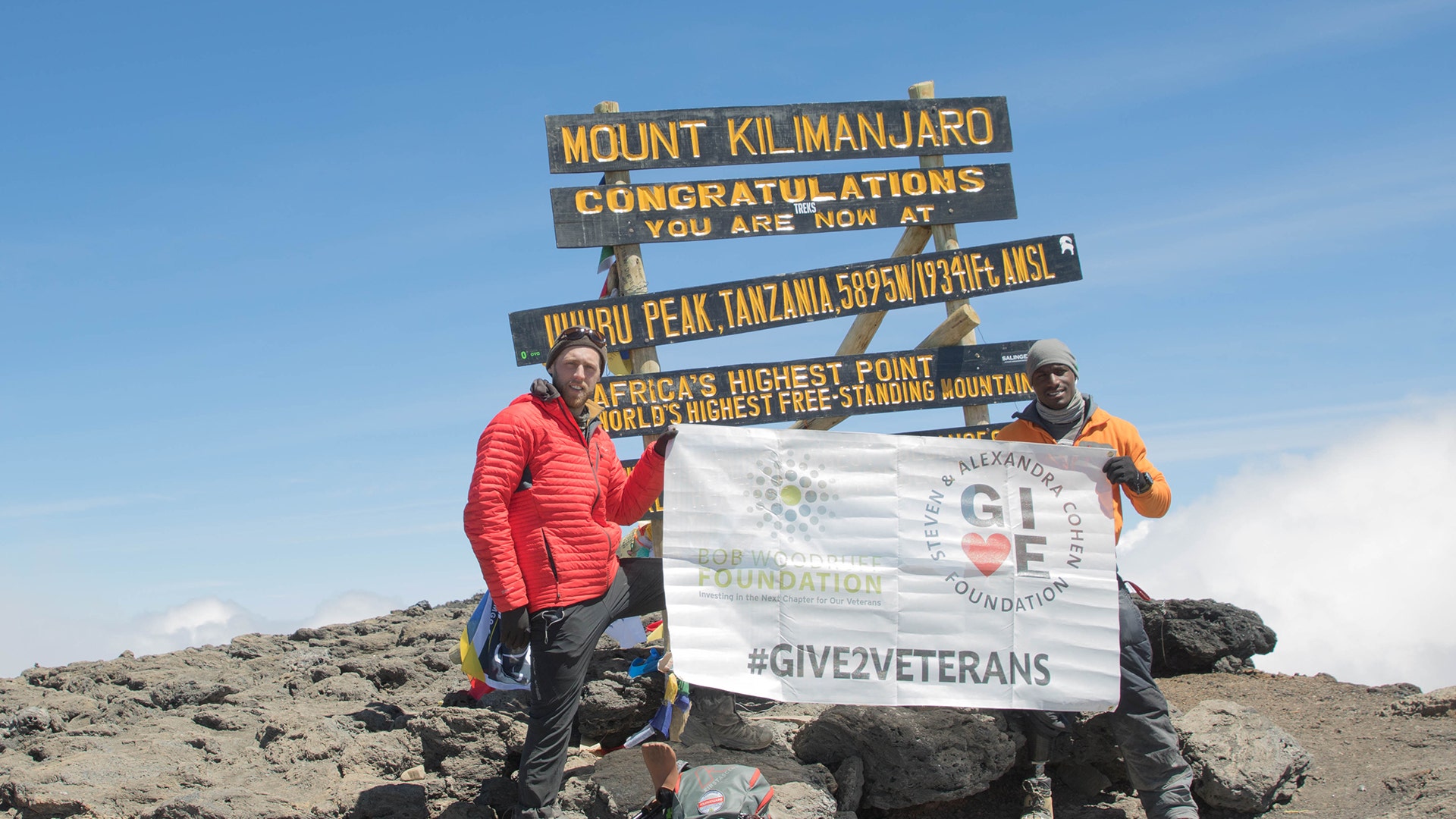 Marine veteran amputee climbs to the top of Mount Kilimanjaro for a ...