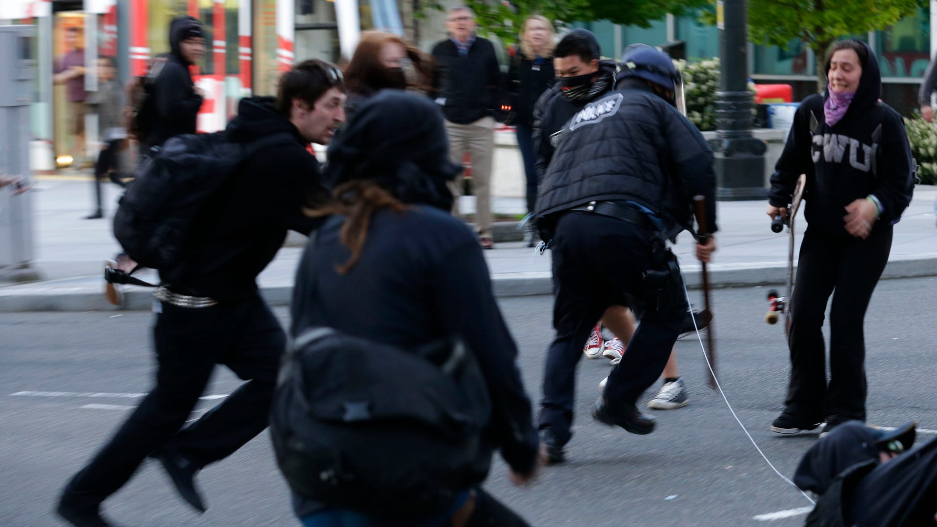 May Day Immigration Protest Turn Violent | Fox News