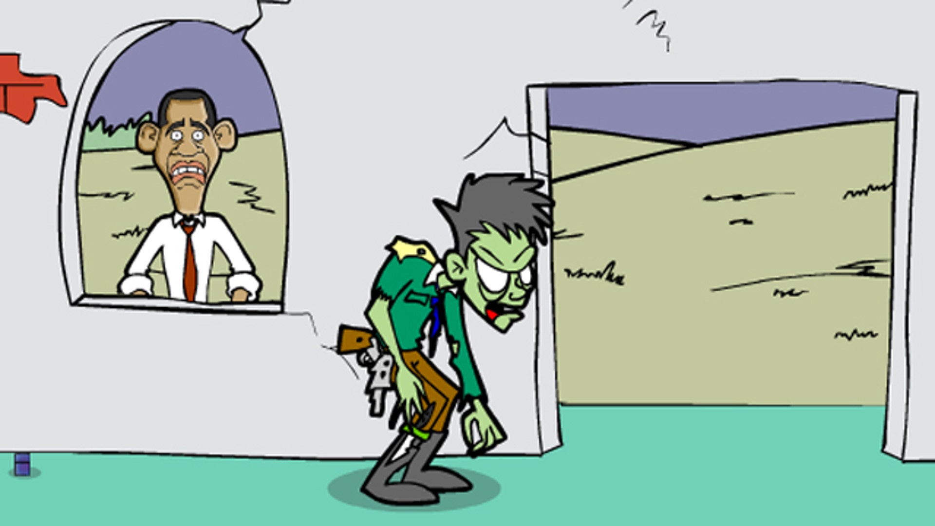 Obama Races to Save Family From Bilingual Zombies! | Fox News