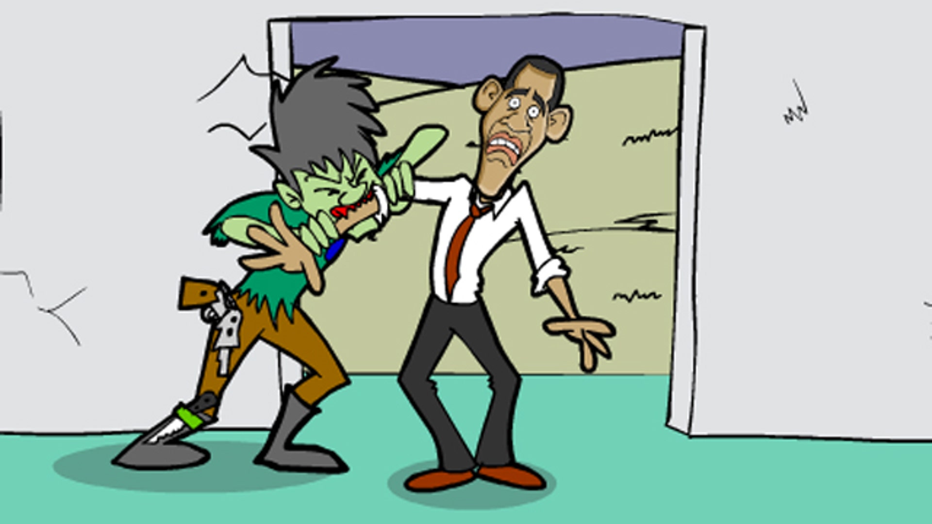 Obama Races to Save Family From Bilingual Zombies! | Fox News