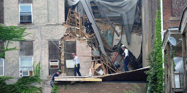 Woman trapped for 9 hours in partial building collapse in Pennsylvania ...