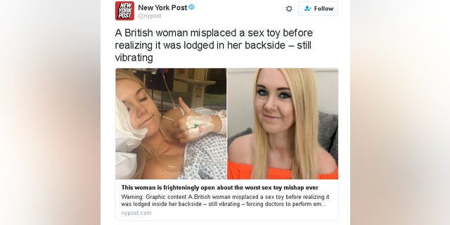 Woman Requires Emergency Surgery After Sex Toy Mishap Fox News