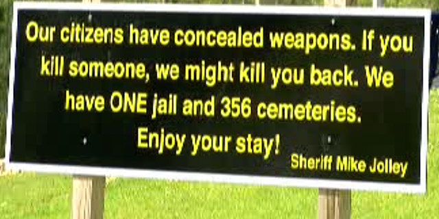 Georgia sheriff's concealed-carry sign goes viral | Fox News Georgia sheriff's concealed-carry sign goes viral | Fox News
