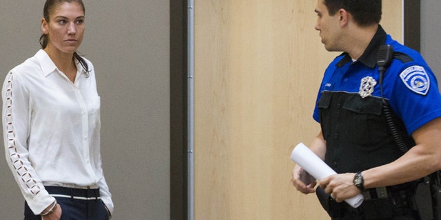 Soccer star Hope Solo enters not guilty plea after domestic-violence ...