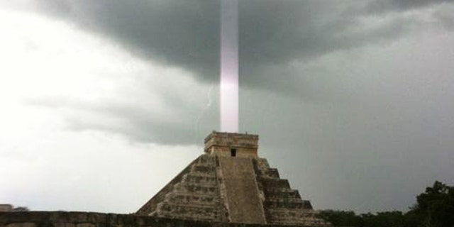 Mayan light beam photo: Message from the gods, or iPhone glitch? | Fox News