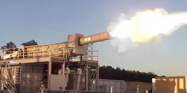 Watch US Navy researchers test-fire an electromagnetic railgun | Fox News