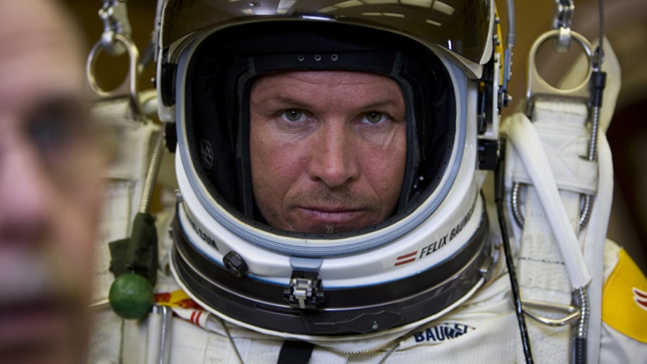 Felix Baumgartner Pressurized Space Suit