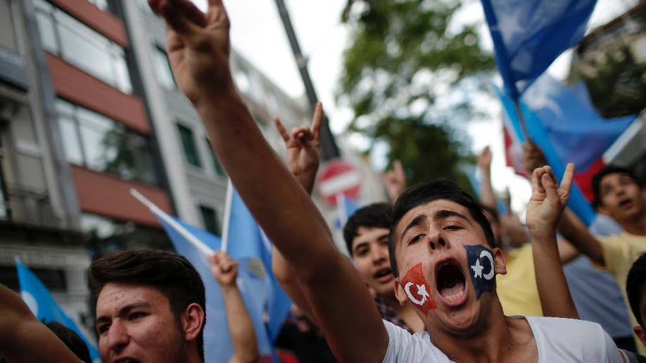 Hundreds March In Istanbul To Protest Against Chinas Treatment Of