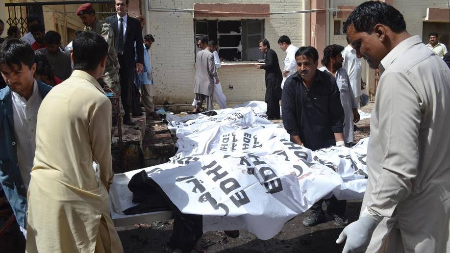 The Latest: 30 killed in bombing in Pakistani city of Quetta | Fox News The Latest: 30 killed in bombing in Pakistani city of Quetta | Fox News