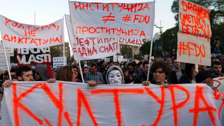 Thousands protest Serbia presidential outcome for 7th day | Fox News Thousands protest Serbia presidential outcome for 7th day | Fox News