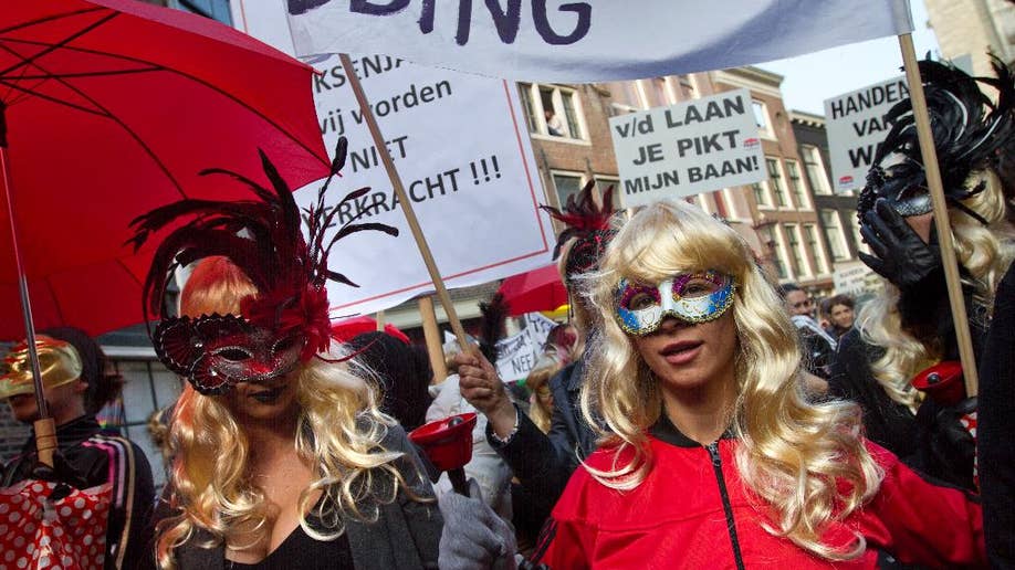 Amsterdam Prostitutes Protest Against Closure Of Sex Workers Windows