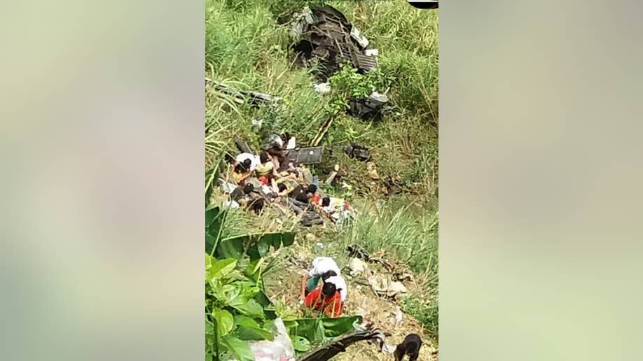 At least 24 dead as Philippine bus plunges into ravine | Fox News At least 24 dead as Philippine bus plunges into ravine | Fox News