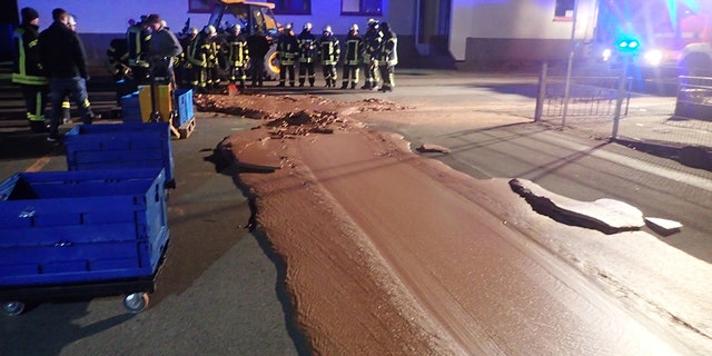 Chocolate factory's delicious mishap ‘repaves’ road in Germany | Fox News