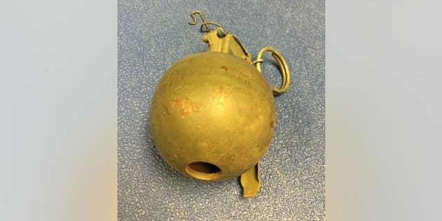 TSA at Newark airport find inert golden grenade in passenger's bag ...