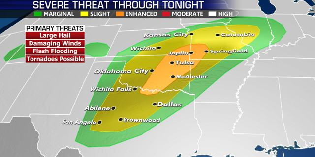 Severe storms threaten Central US; snow blankets Central Rockies | Fox News Severe storms threaten Central US; snow blankets Central Rockies | Fox News