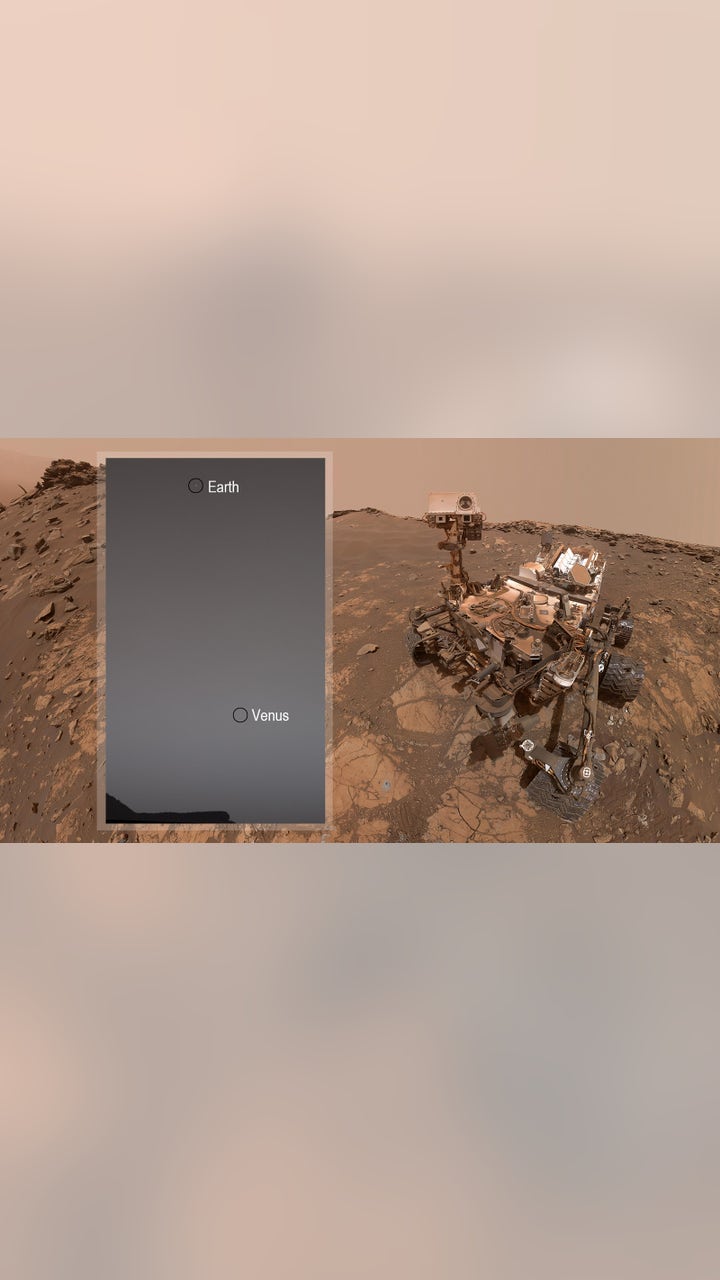 Earth From Curiosity Rover