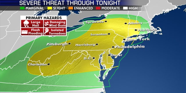Severe Weather Flash Flooding Possible For Over 90 Million From Ohio