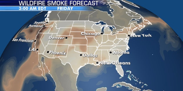 Wildfire Smoke From West Coast Drifts Through Midwest Reaches Nyc And