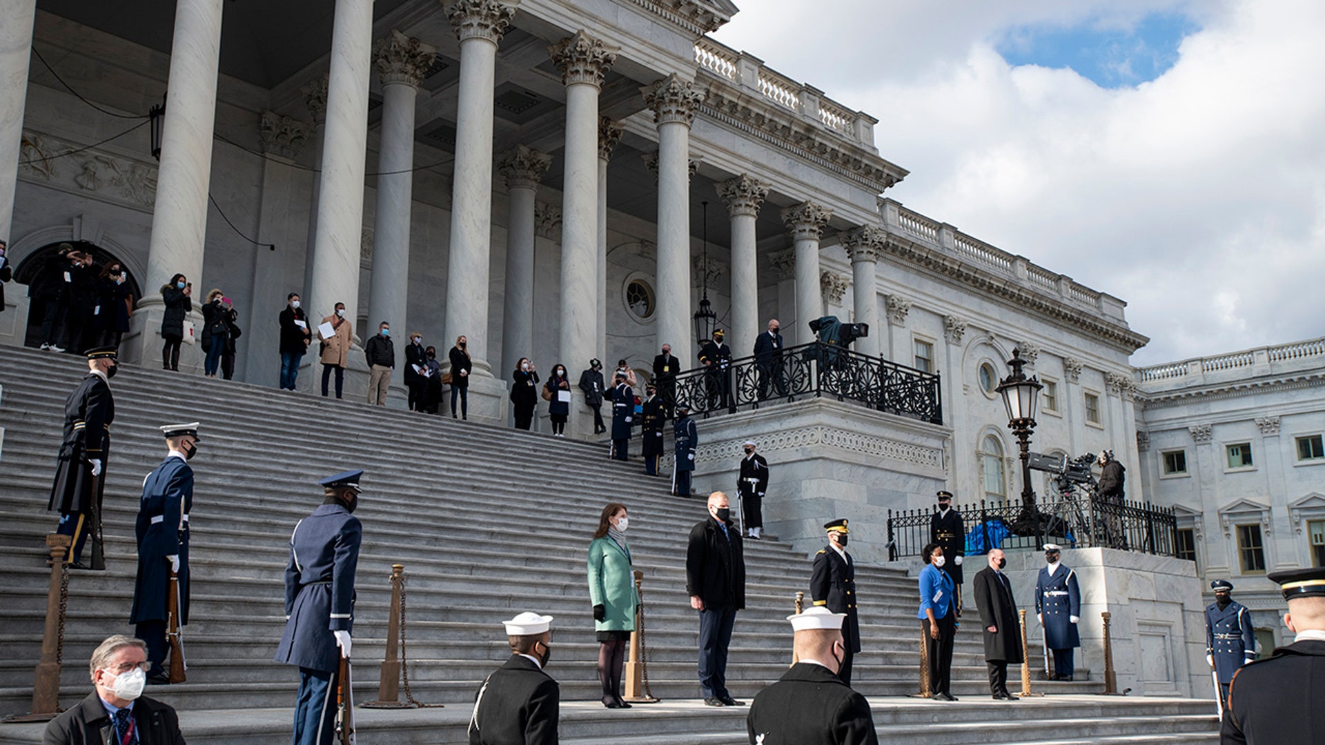 Joe Biden's inauguration rehearsal goes on amid tension, false alarm ...