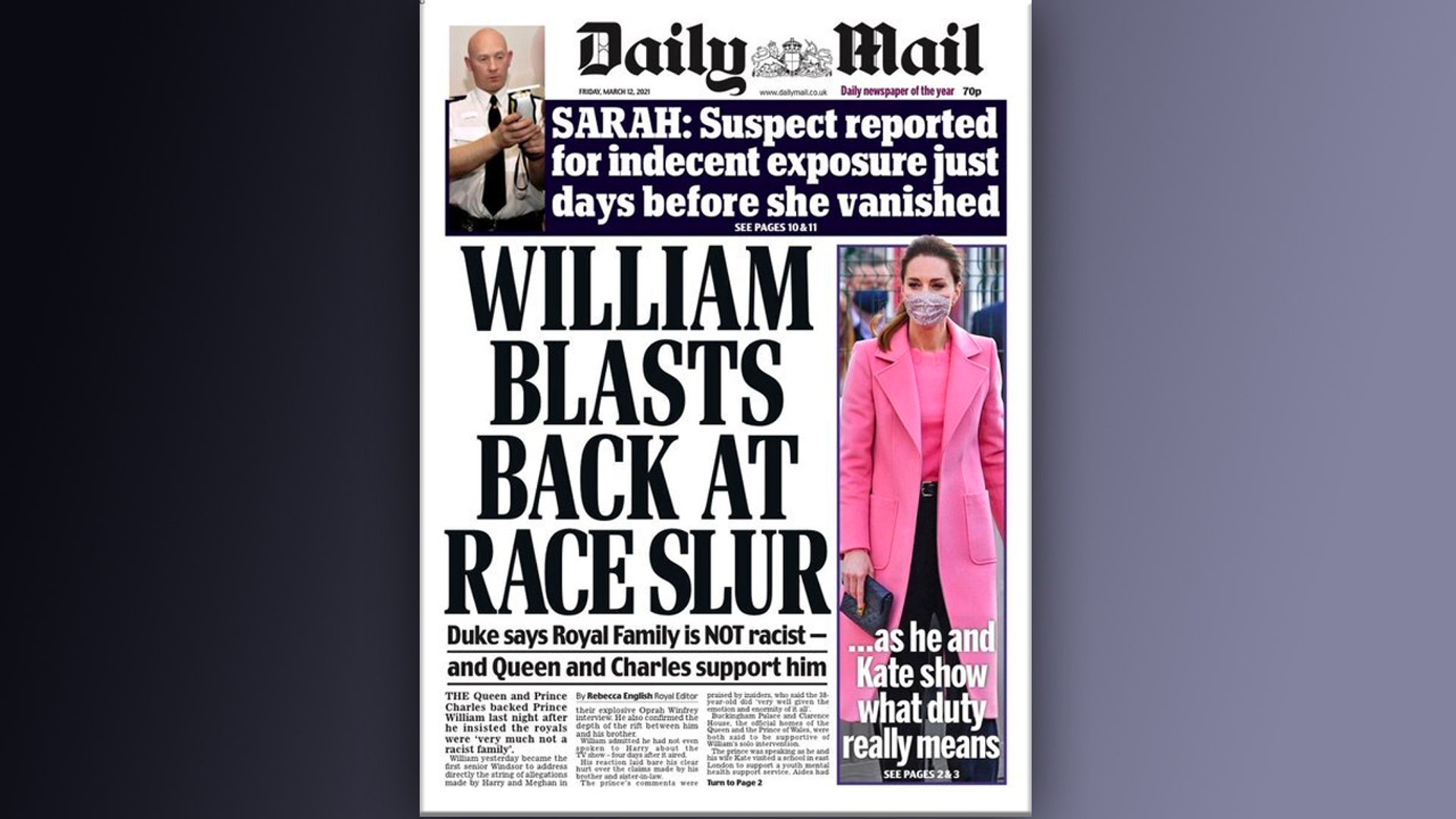 British tabloids strike again as Prince William breaks silence on ...